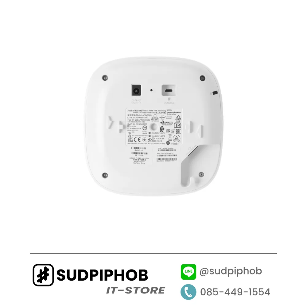 [R6M51A] Access Point Aruba AP22 ราคา จำหน่าย ขาย